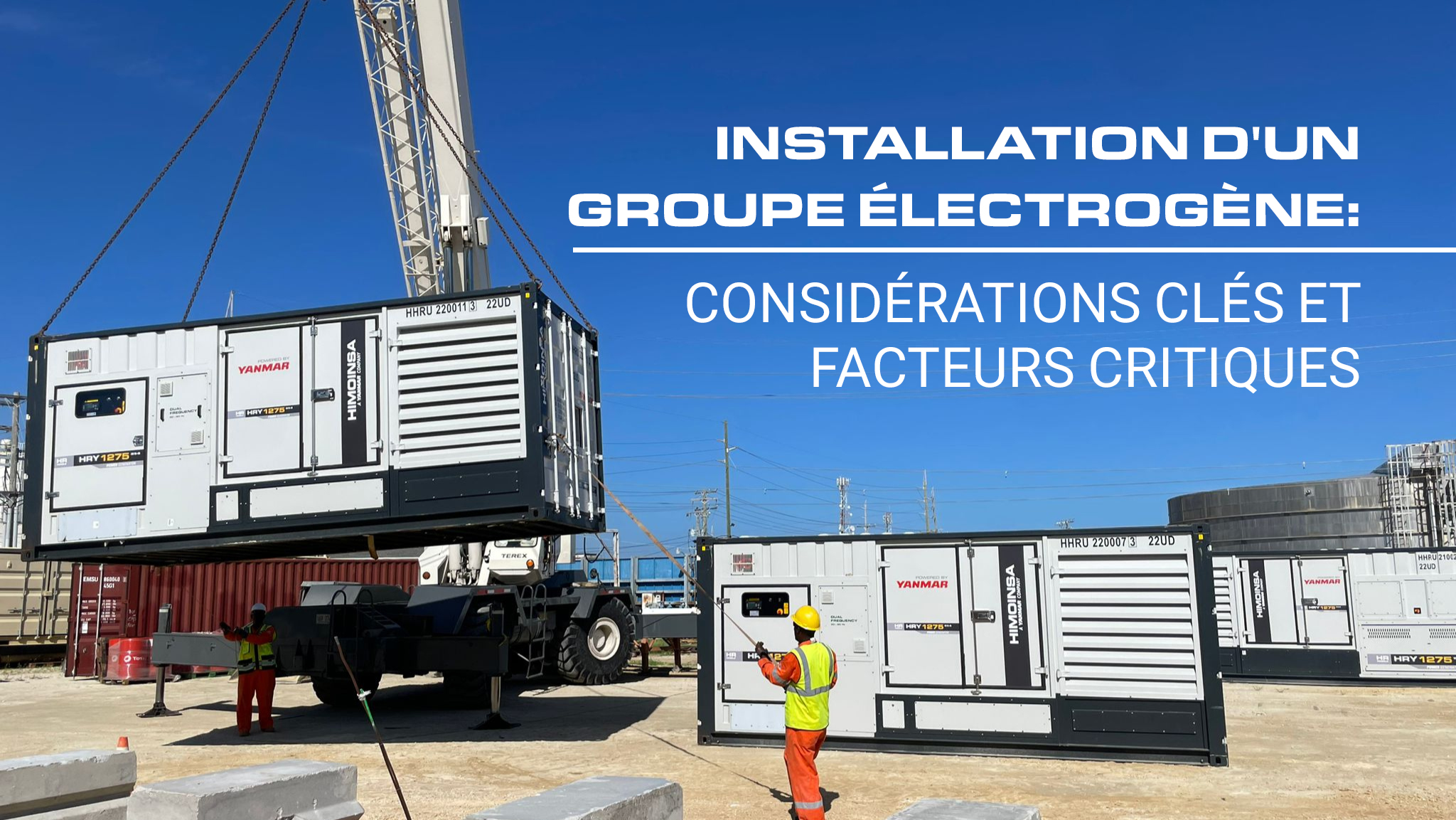 Installation groupe électrogène : points clés